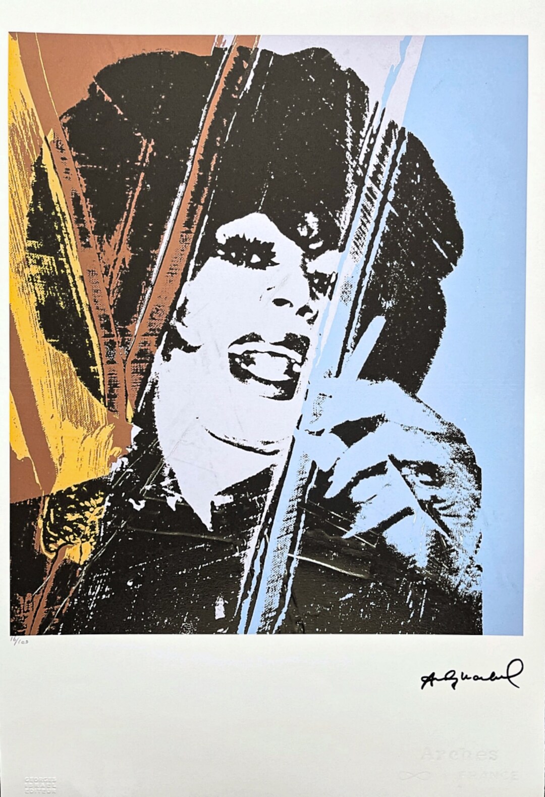 ANDY WARHOL after portrait Signed, Certificate, Limited Edition 16/100 ...
