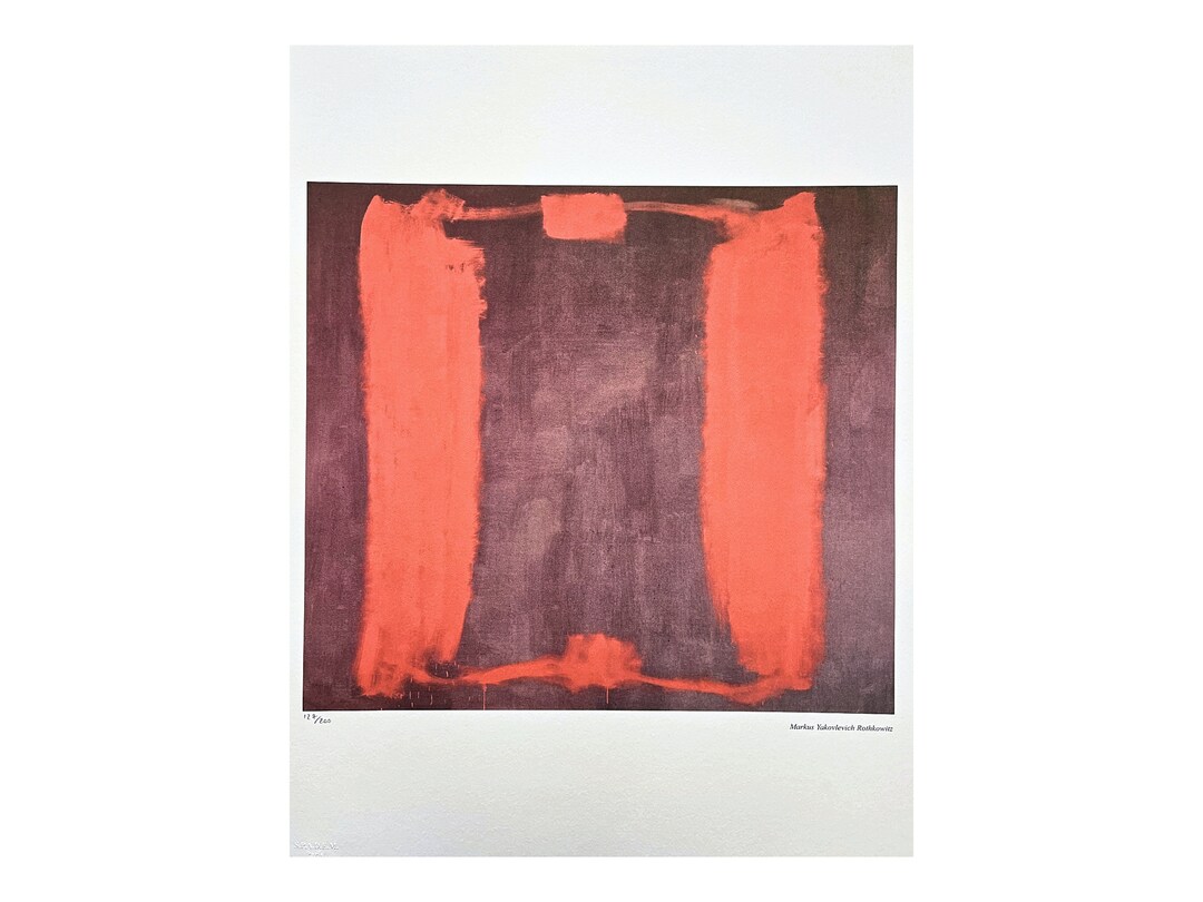 MARK ROTHKO (after) - Panel One - Signed, Numbered Edition 127/200, 50 ...