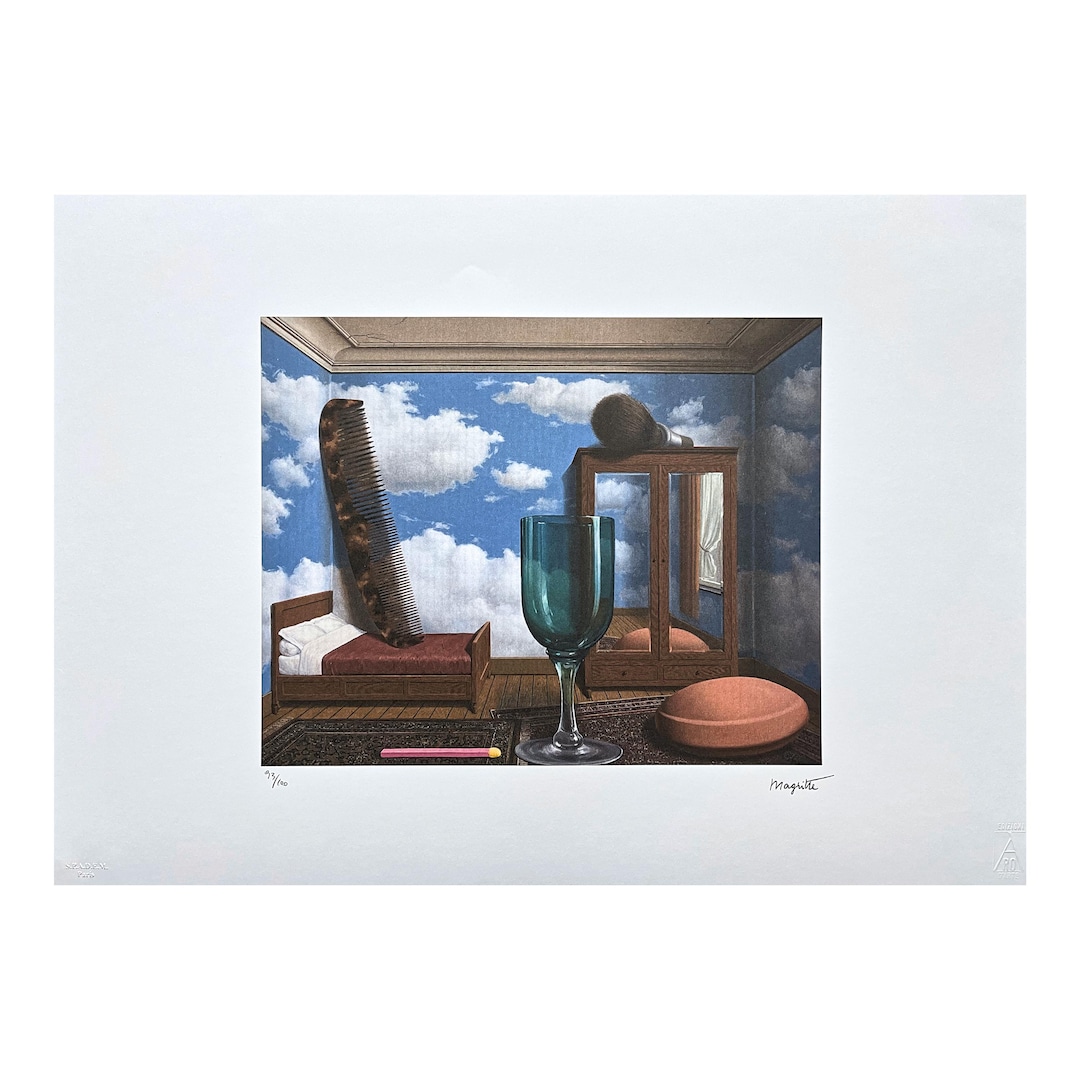 RENÉ MAGRITTE (after) - Personal Values - Signed, Numbered Edition 93/ ...