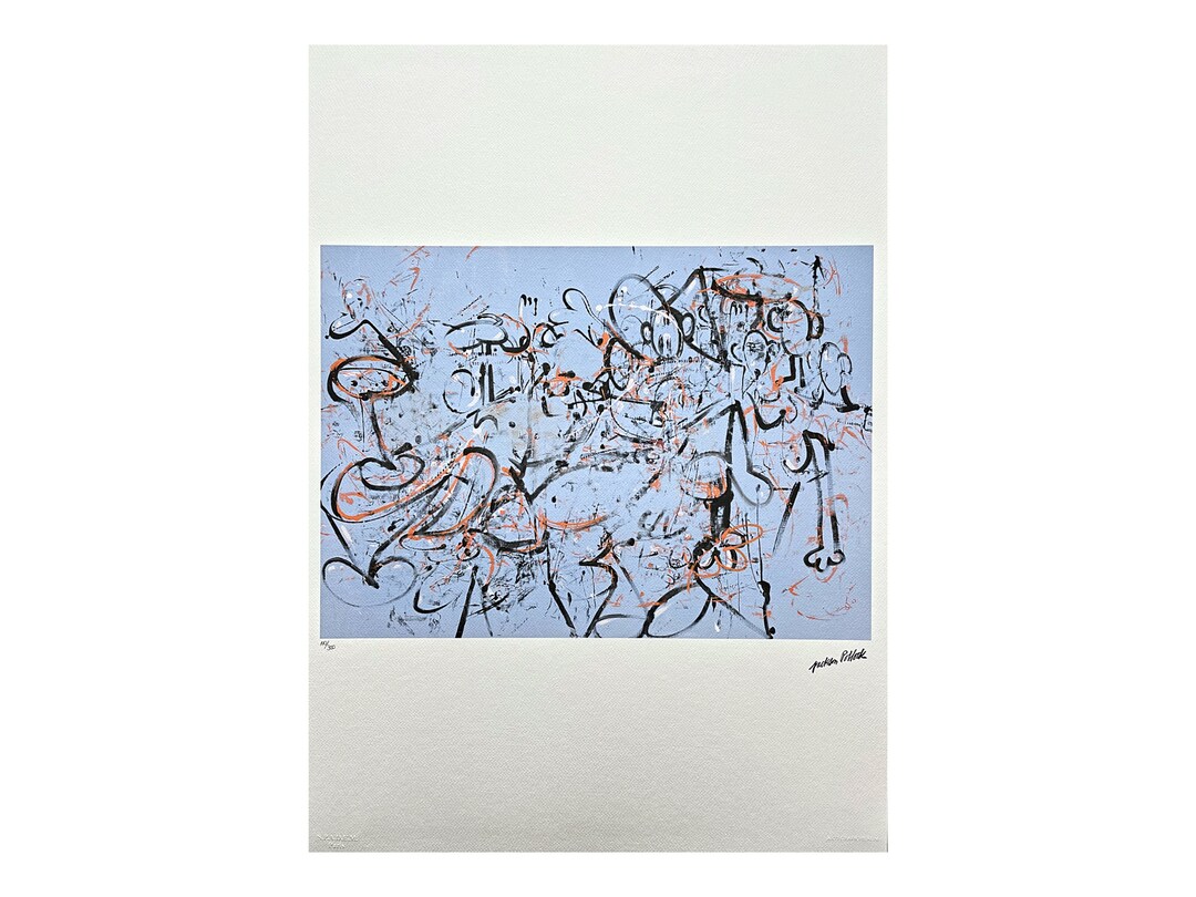 JACKSON POLLOCK (after) - Depresed Figures - Signed, Numbered Edition ...
