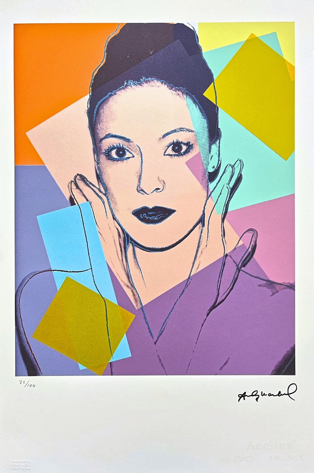Andy Warhol Karen Kain Signed Certificate Limited Edition 72 100 38