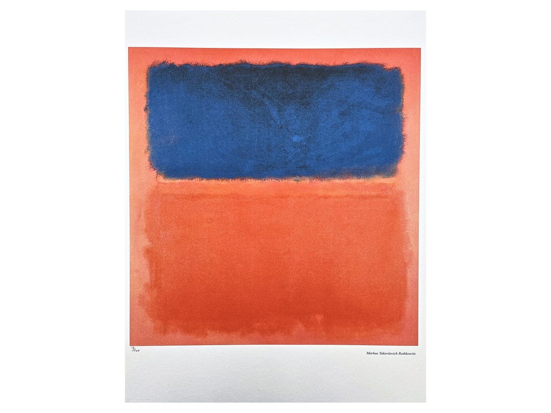 MARK ROTHKO - Blue Cloud - Signed, Certificate, Limited Edition 19/200 ...
