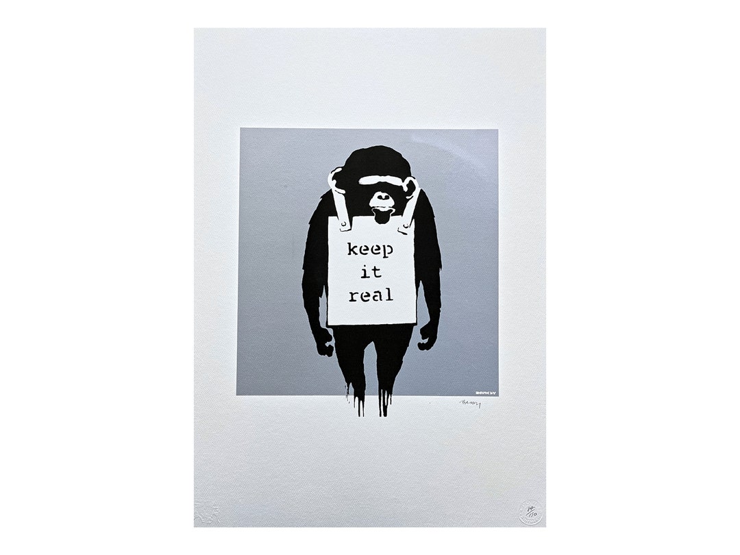 BANKSY Keep It Real Signed, Certificate, Limited Edition 84/150, 50 X ...