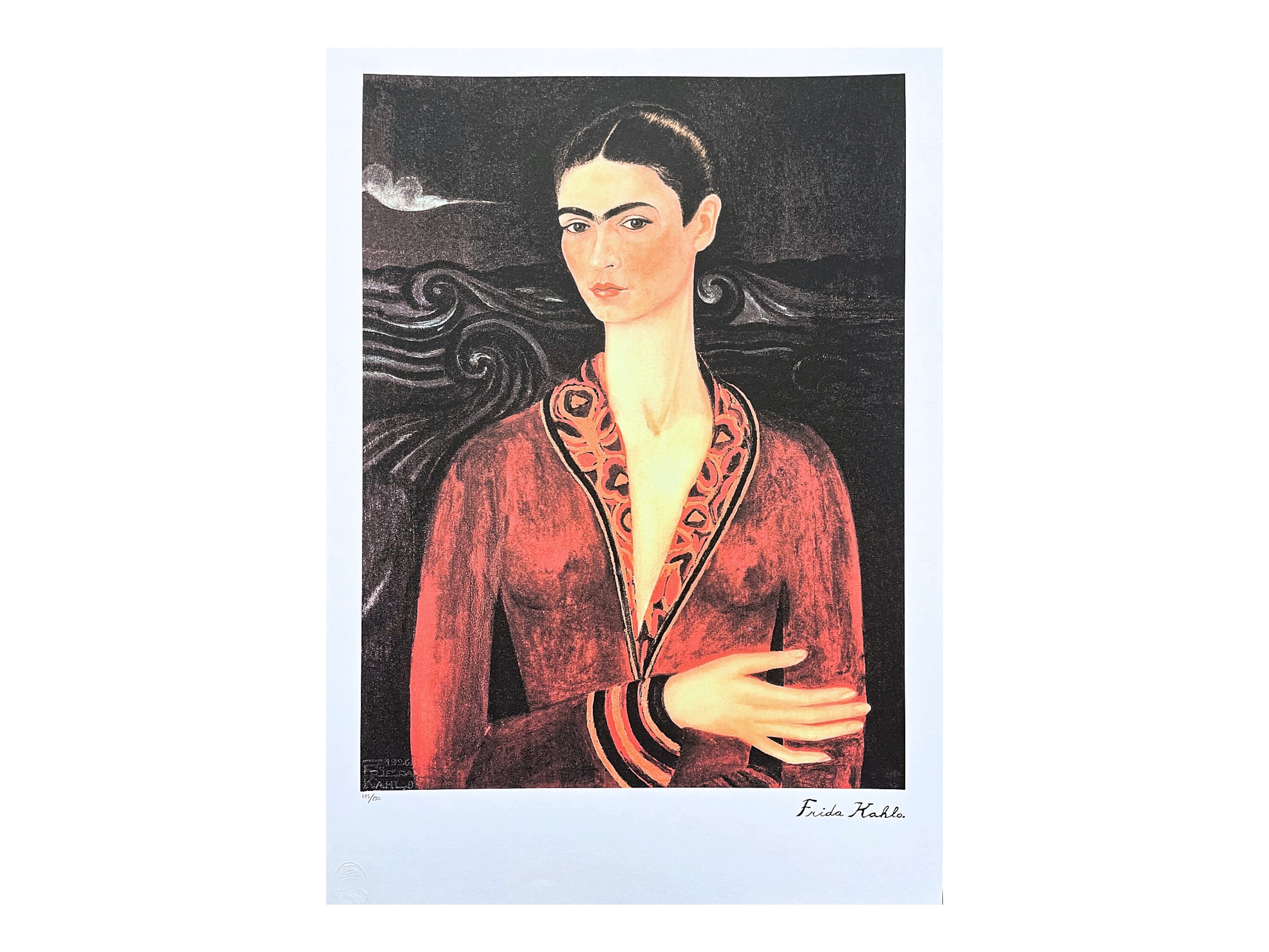 FRIDA KAHLO (after) - Autorretrato - Signed, Certificate + Photo ...