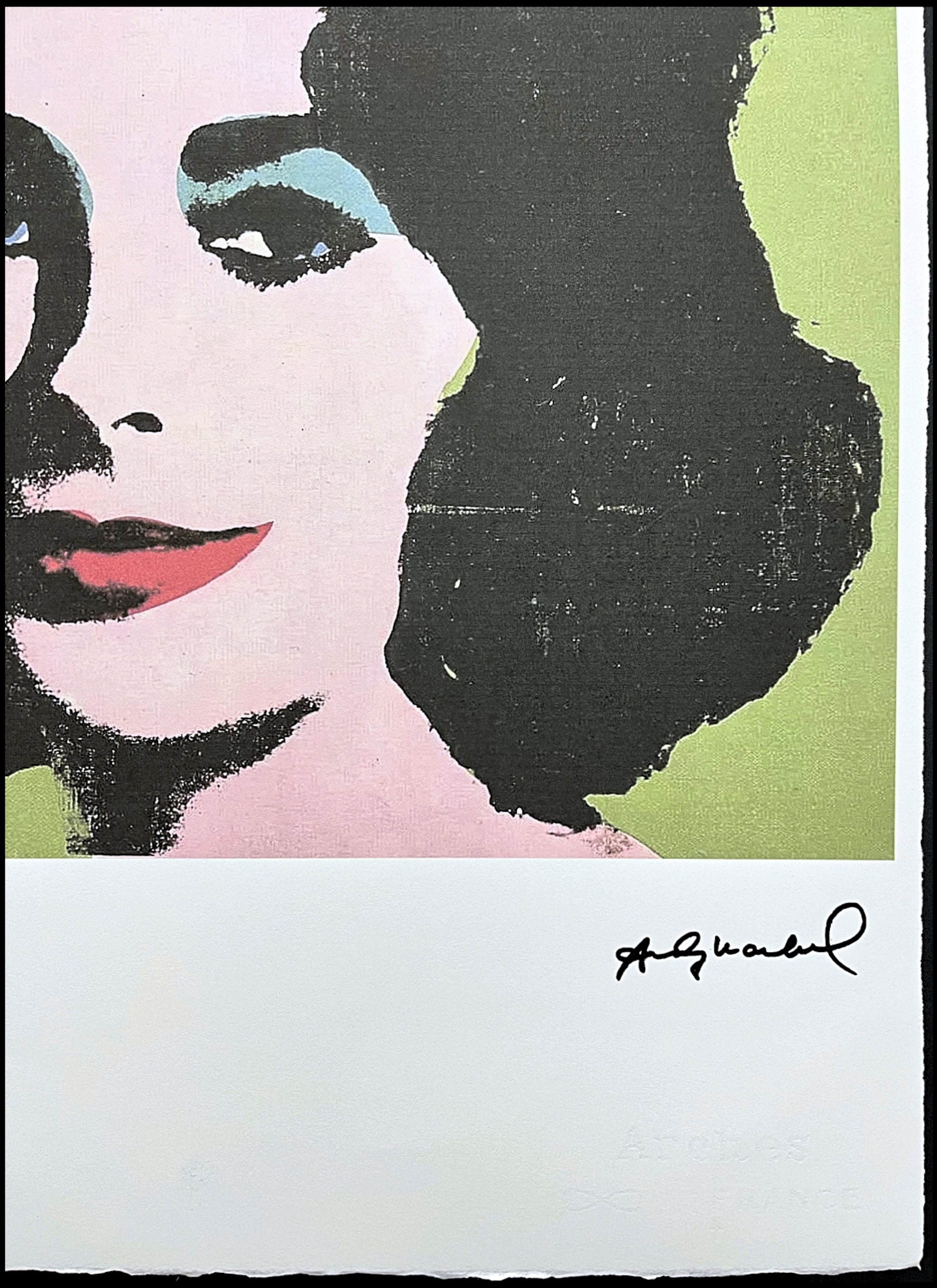 ANDY WARHOL after liz Taylor Signed, Certificate, Limited Edition 30/ ...
