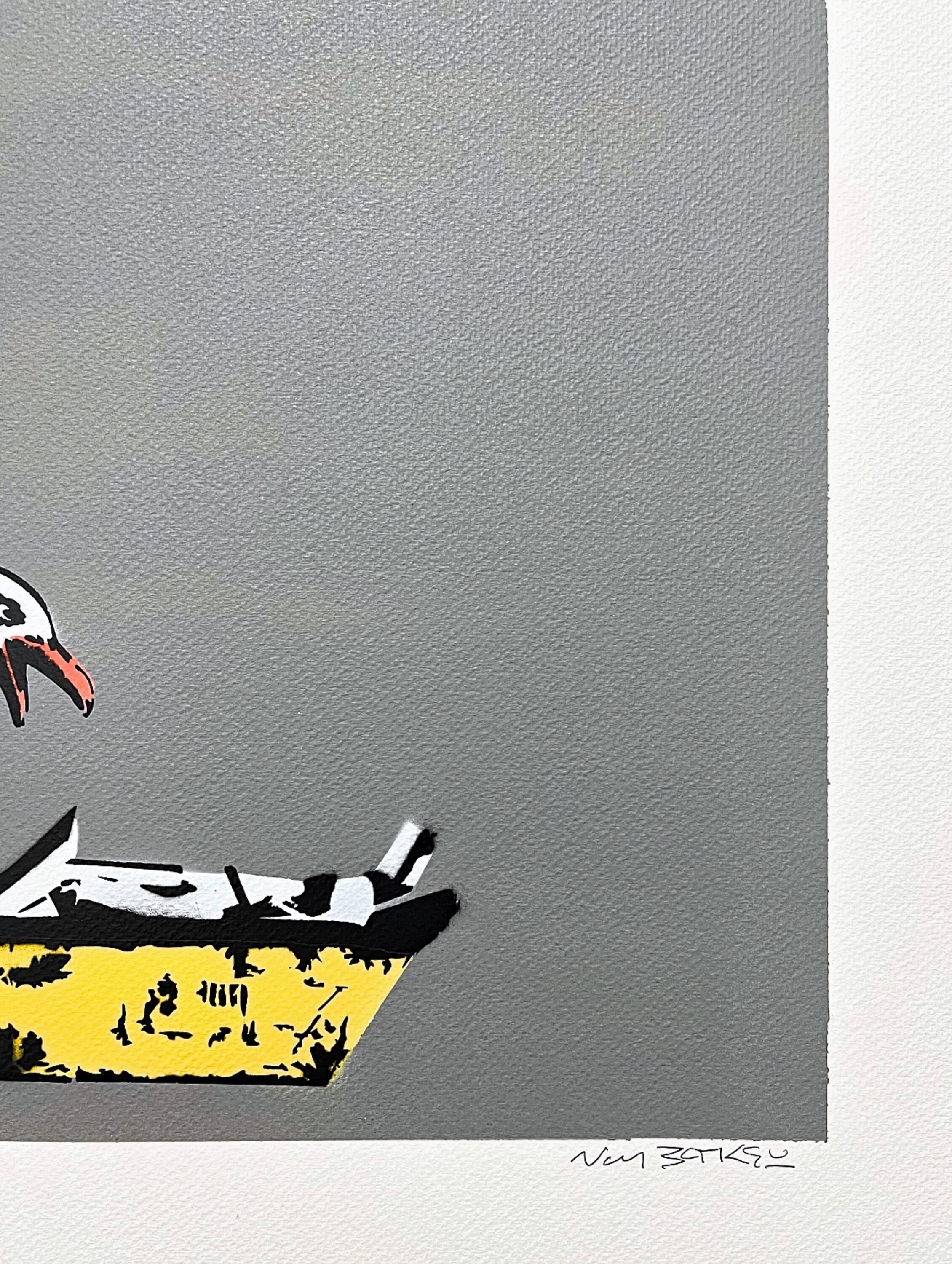 BANKSY/NOT BANKSY swooping Seagull Original - Etsy