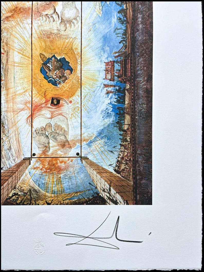 SALVADOR DALÍ - the Dalinian Triangle - Signed, Limited Edition, 50 X ...