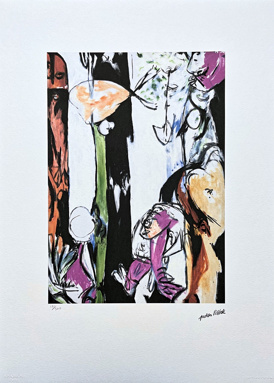 JACKSON POLLOCK Signed Certificate coa Limited Edition - Etsy