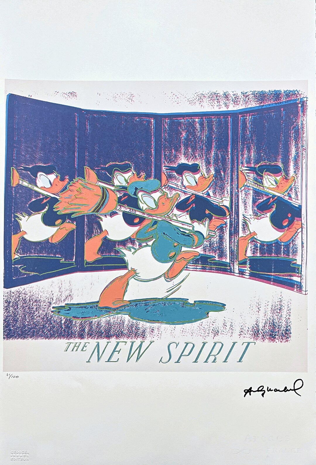 ANDY WARHOL donald Duck Signed Certificate - Etsy