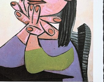 PABLO PICASSO (after) - Woman in a Hat - Signed, Limited PABLO PICASSO (after) - Woman in a Hat - Signed, Limited