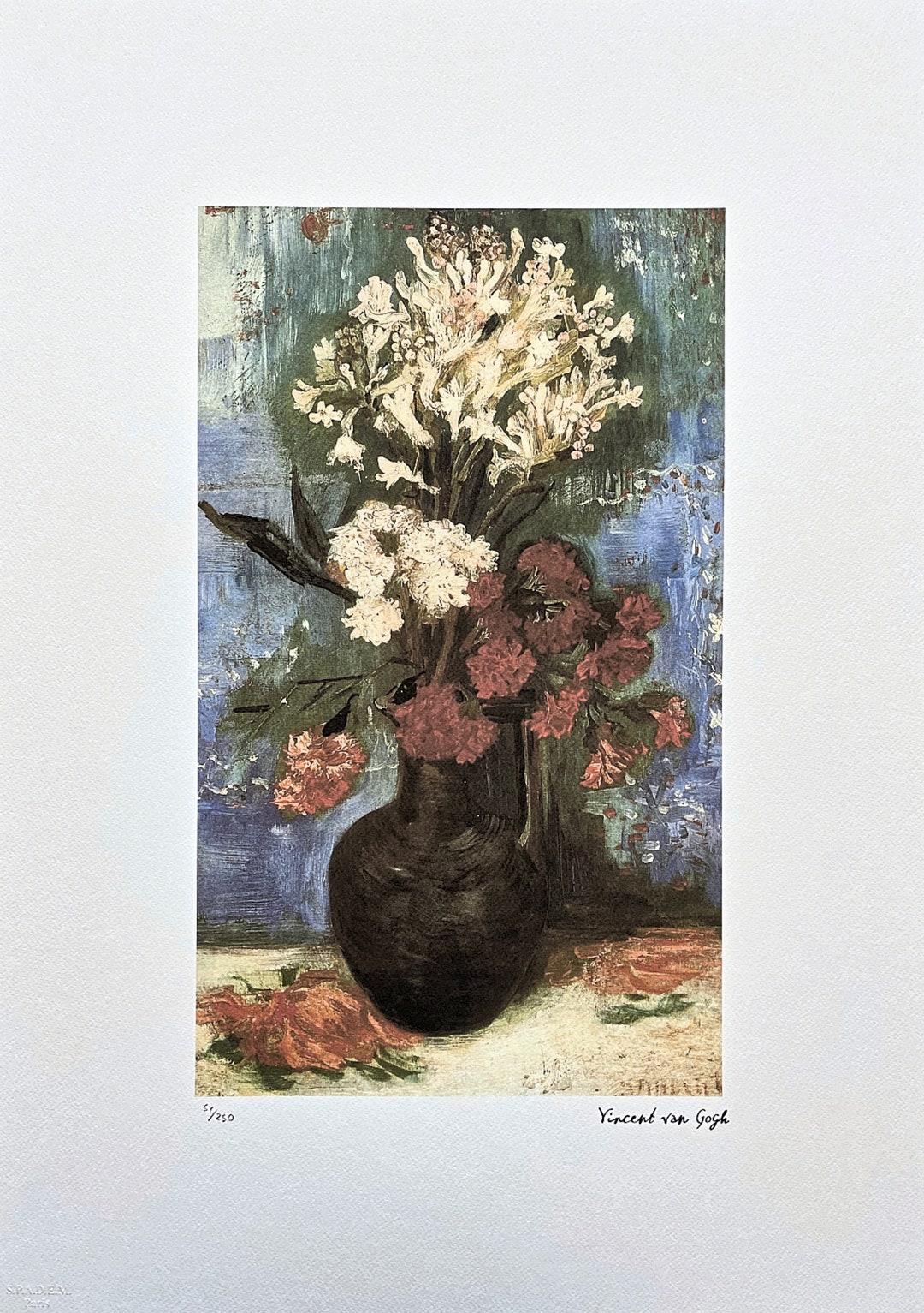 VINCENT VAN GOGH Signed, Certificate, Limited Edition 51/250, 50 X 70 ...