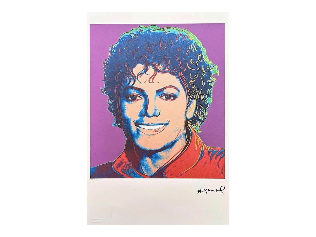 ANDY WARHOL - Michael Jackson - Signed, Numbered Edition 76/100, 38 X ...