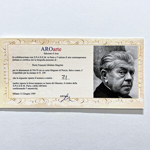 RENÉ MAGRITTE - Personal Values - Signed, Numbered Edition 21/100, 70 X ...