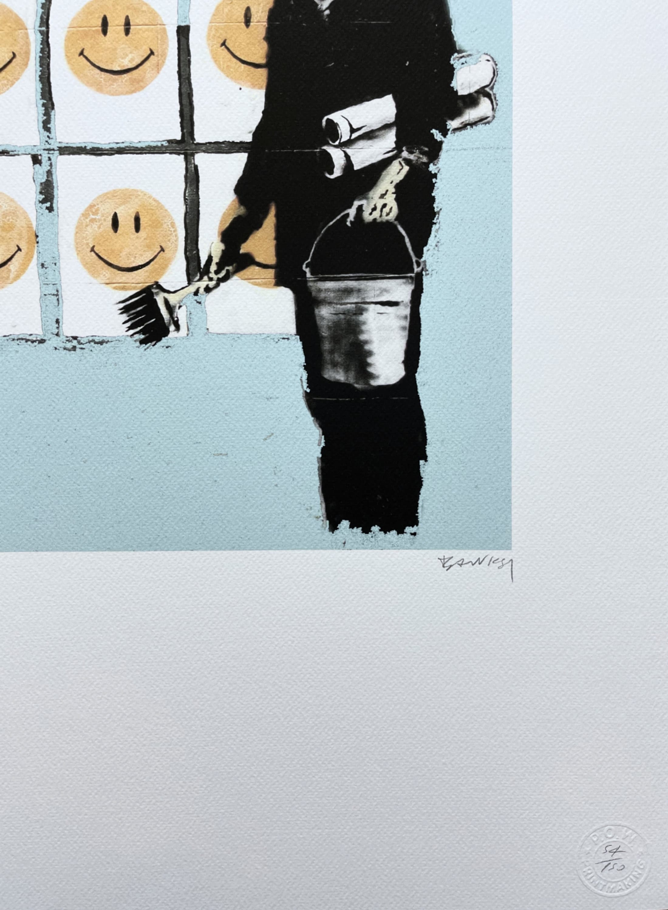 BANKSY happy Face Signed Certificate coa - Etsy