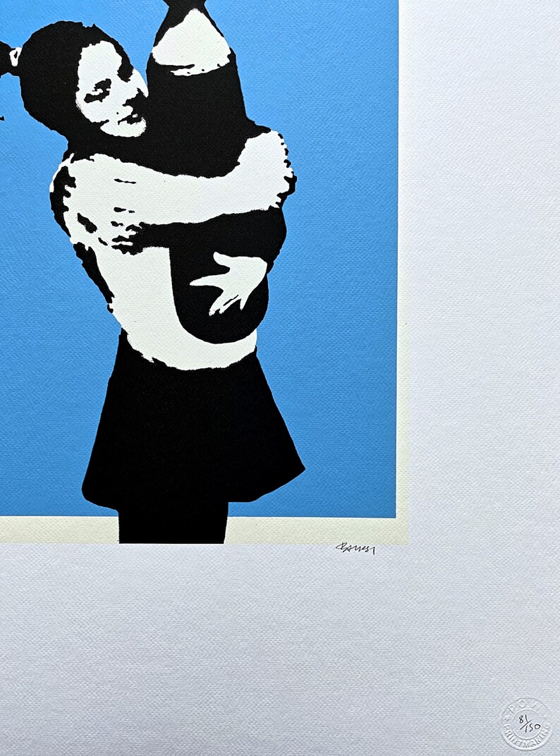 BANKSY bomb Love Signed, Certificate, Limited Edition 81/150, 50 X 70 ...