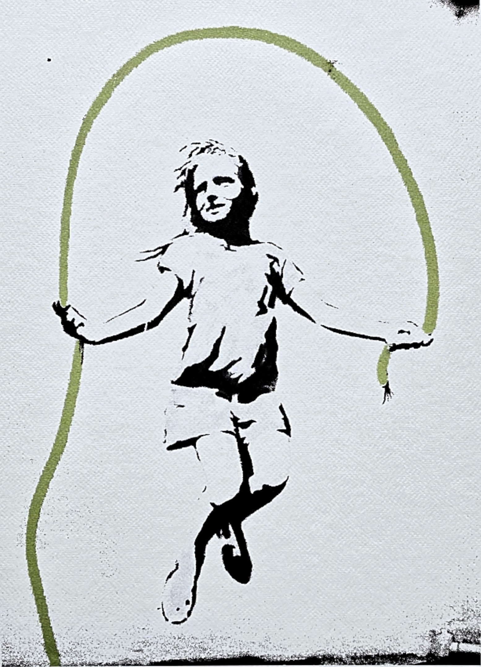 BANKSY girl With Skipping Rope Signed, Certificate, Limited Edition 39/ ...