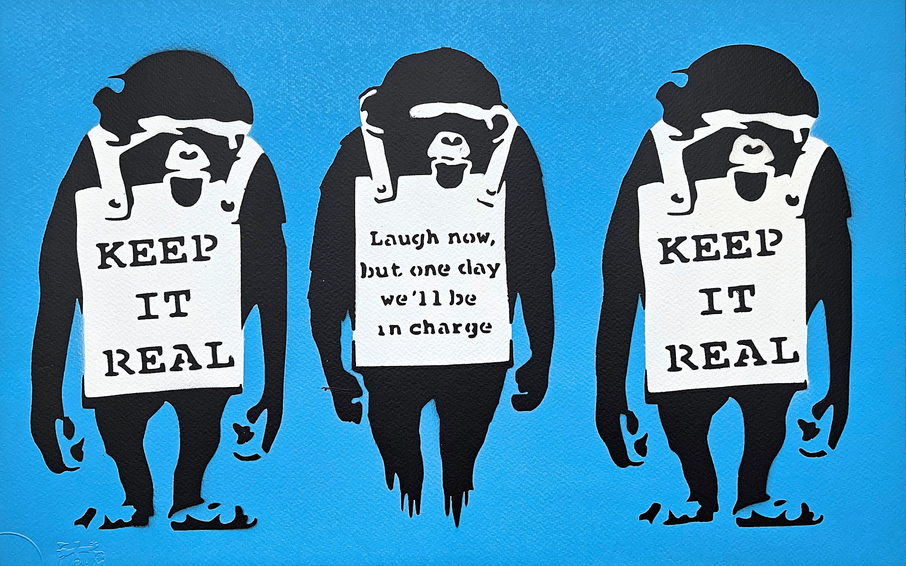 BANKSY/NOT BANKSY keep It Real Original Spray - Etsy