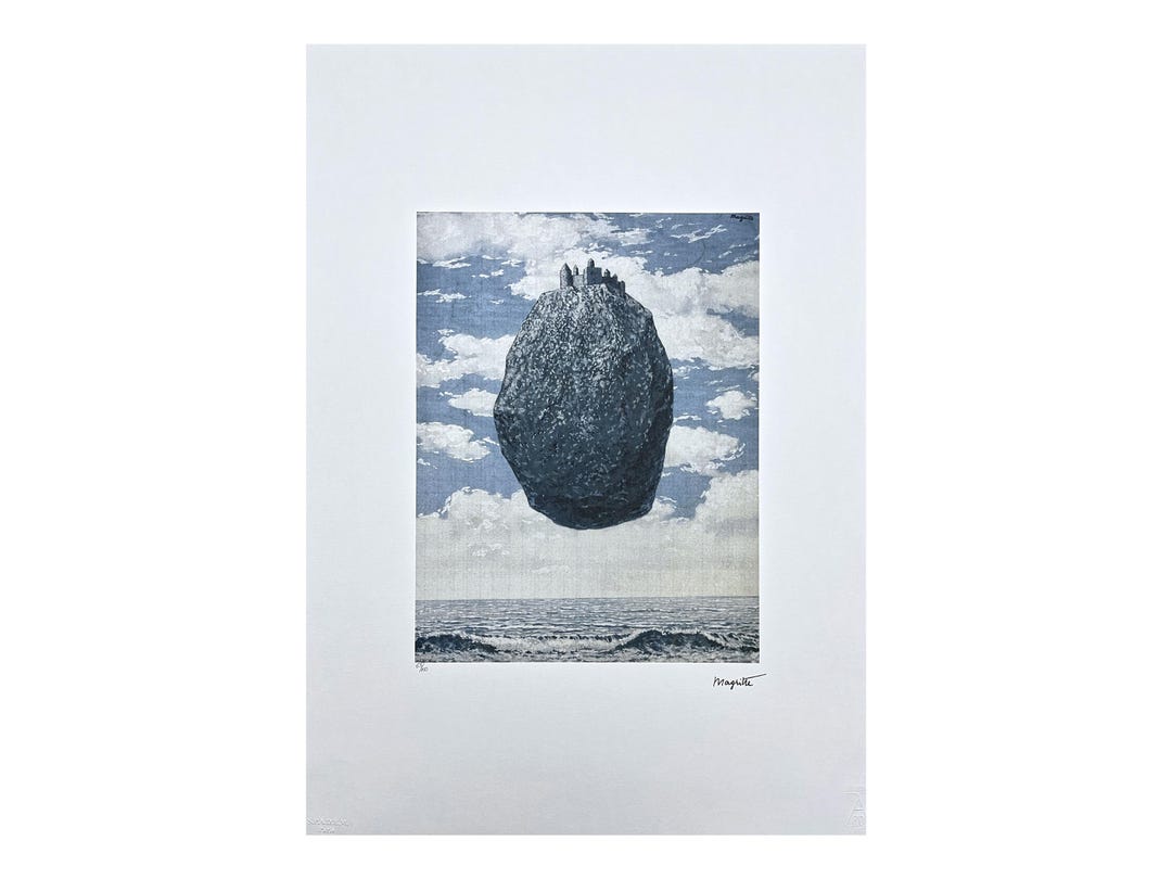 RENÉ MAGRITTE - Le Chateau - Signed, Numbered Edition 65/100, 50 X 70 ...