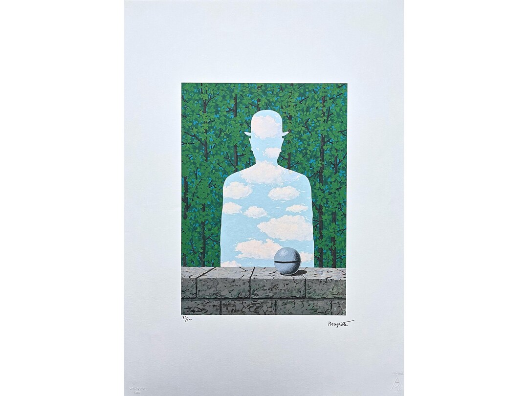 RENÉ MAGRITTE after the Beautiful Walk Signed, Certificate, Limited ...