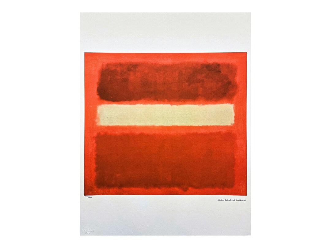 MARK ROTHKO (after) - White Center - Signed, Certificate, Limited ...