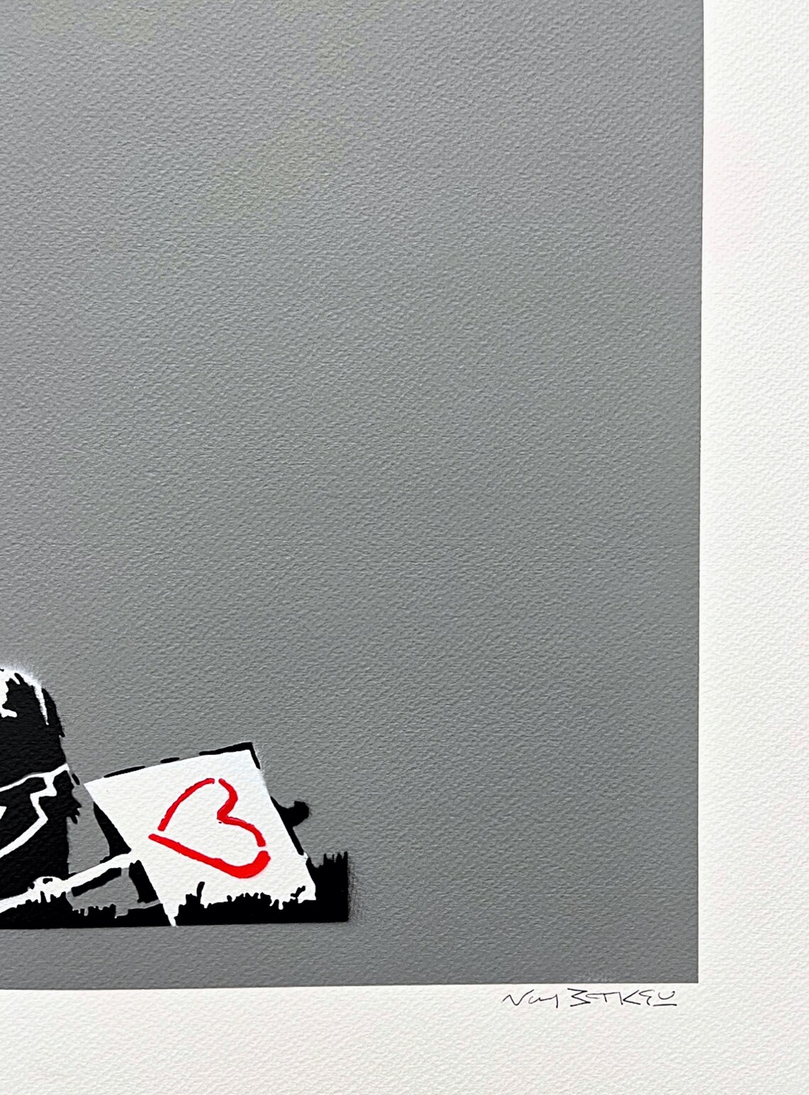 BANKSY/NOT BANKSY peace Vs Love Original Spray - Etsy