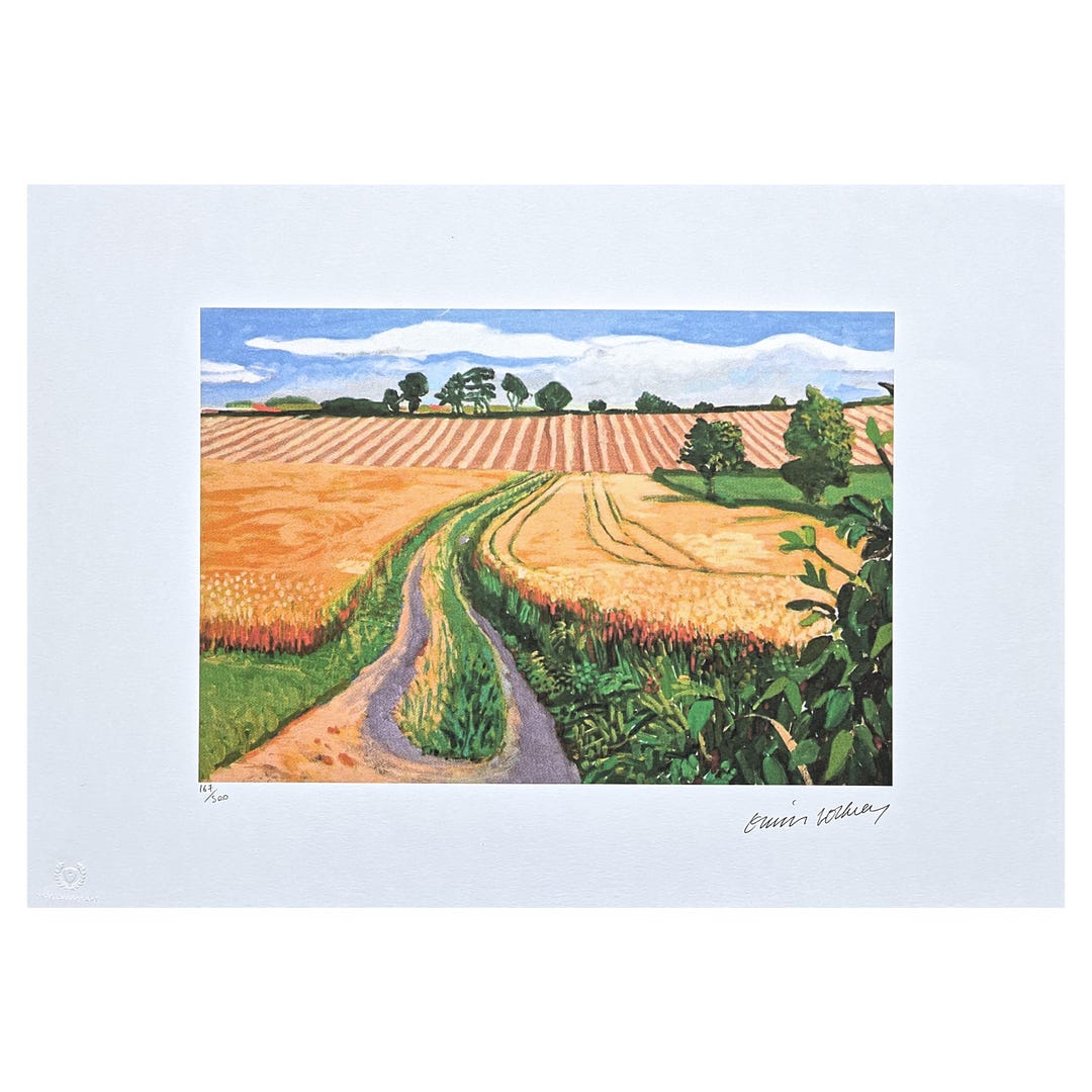 DAVID HOCKNEY - Path Through Wheat Field - Signed, Numbered Edition 167 ...