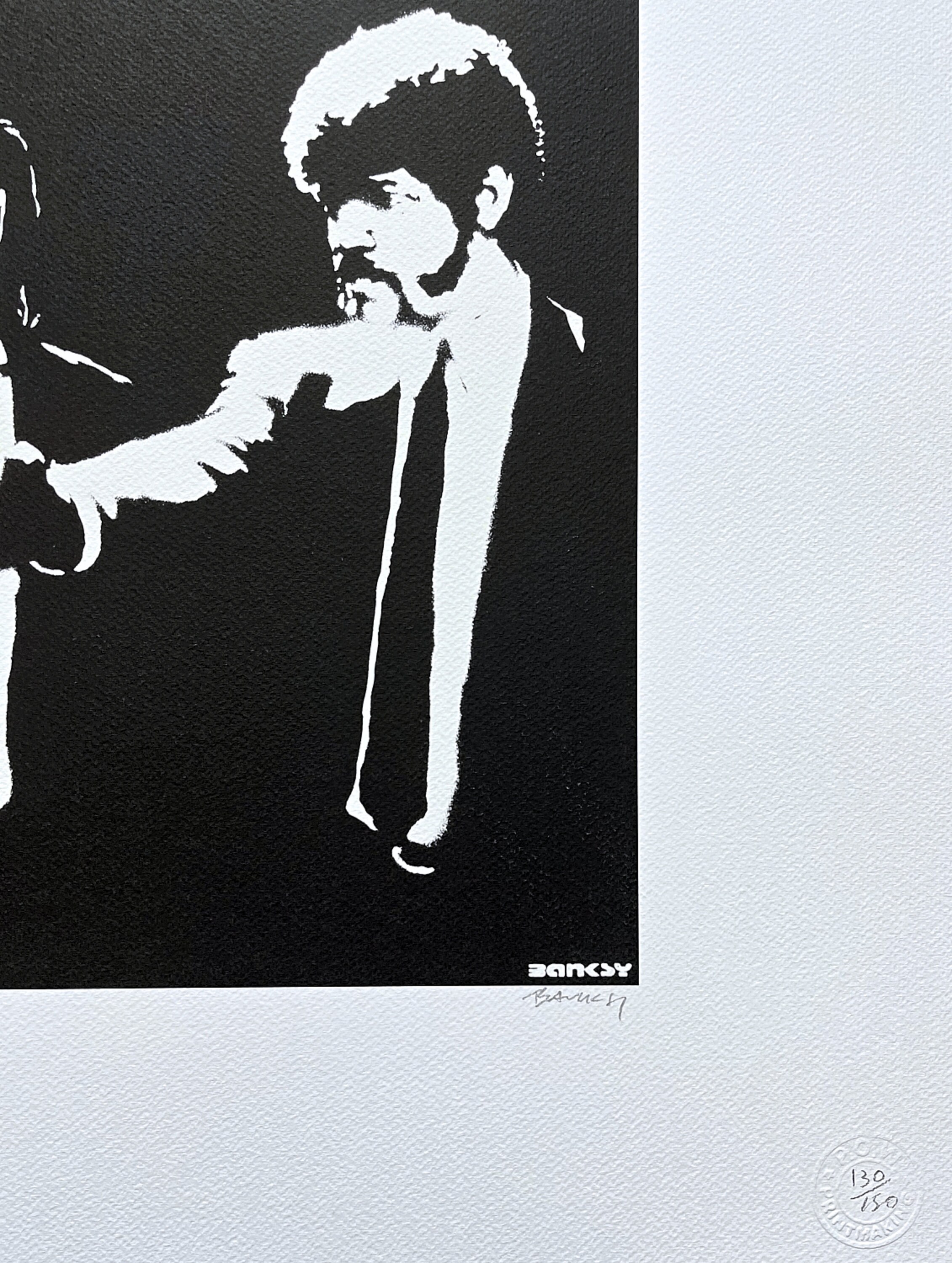 BANKSY pulp Fiction Signed, Certificate, Limited Edition 130/150, 70 X ...