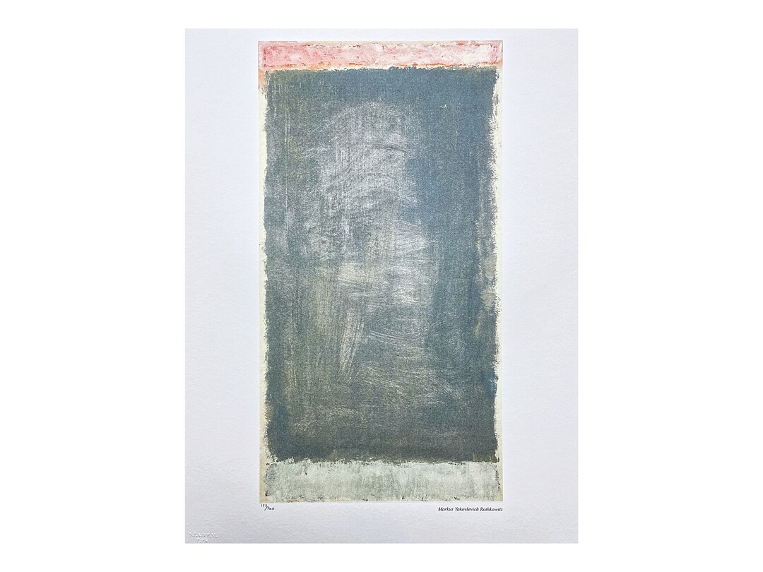 MARK ROTHKO - Untitled Grey - Signed, Certificate, Limited Edition 128/ ...