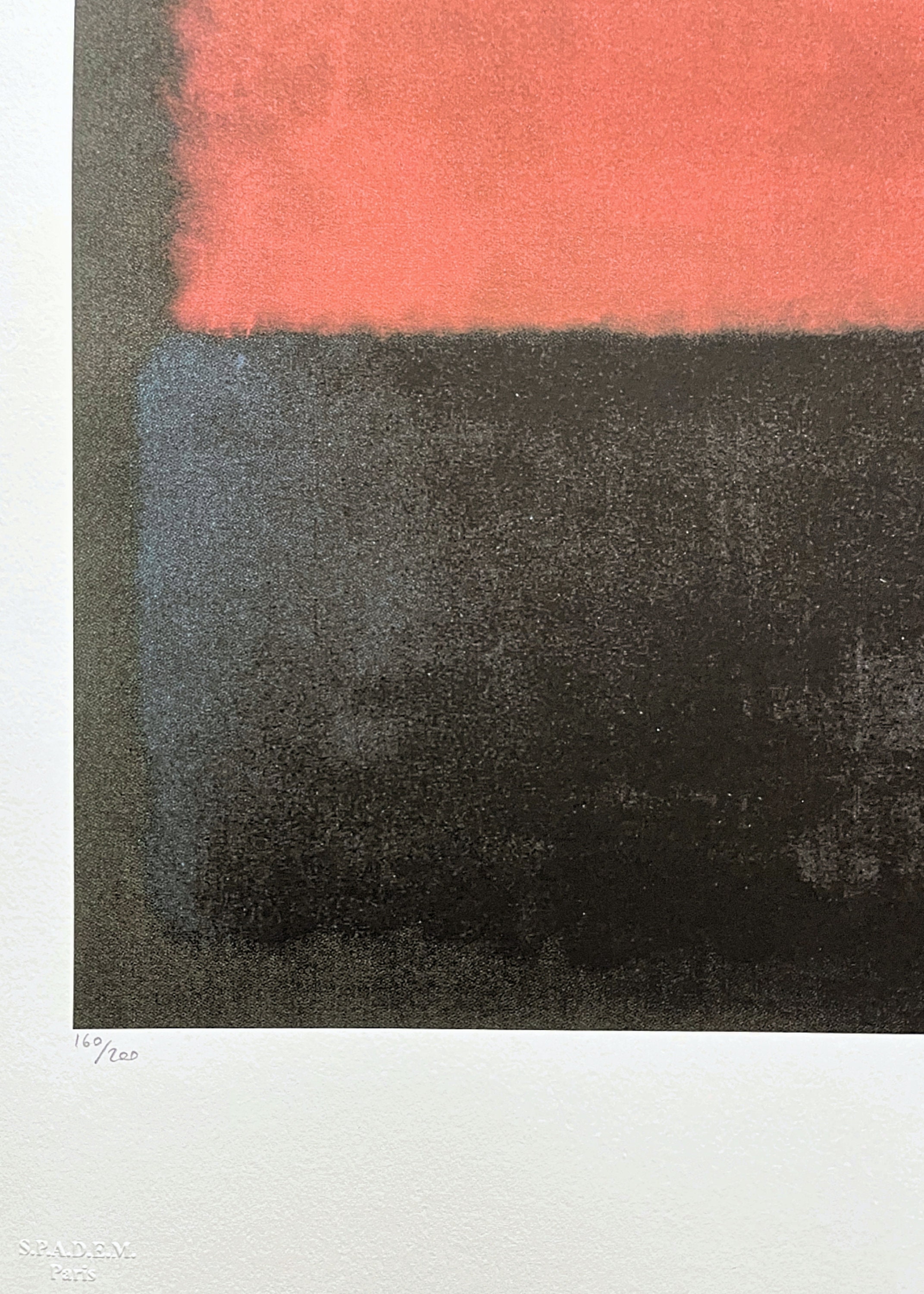MARK ROTHKO after Signed, Certificate, Limited Edition 160/200, 50 X 65 ...
