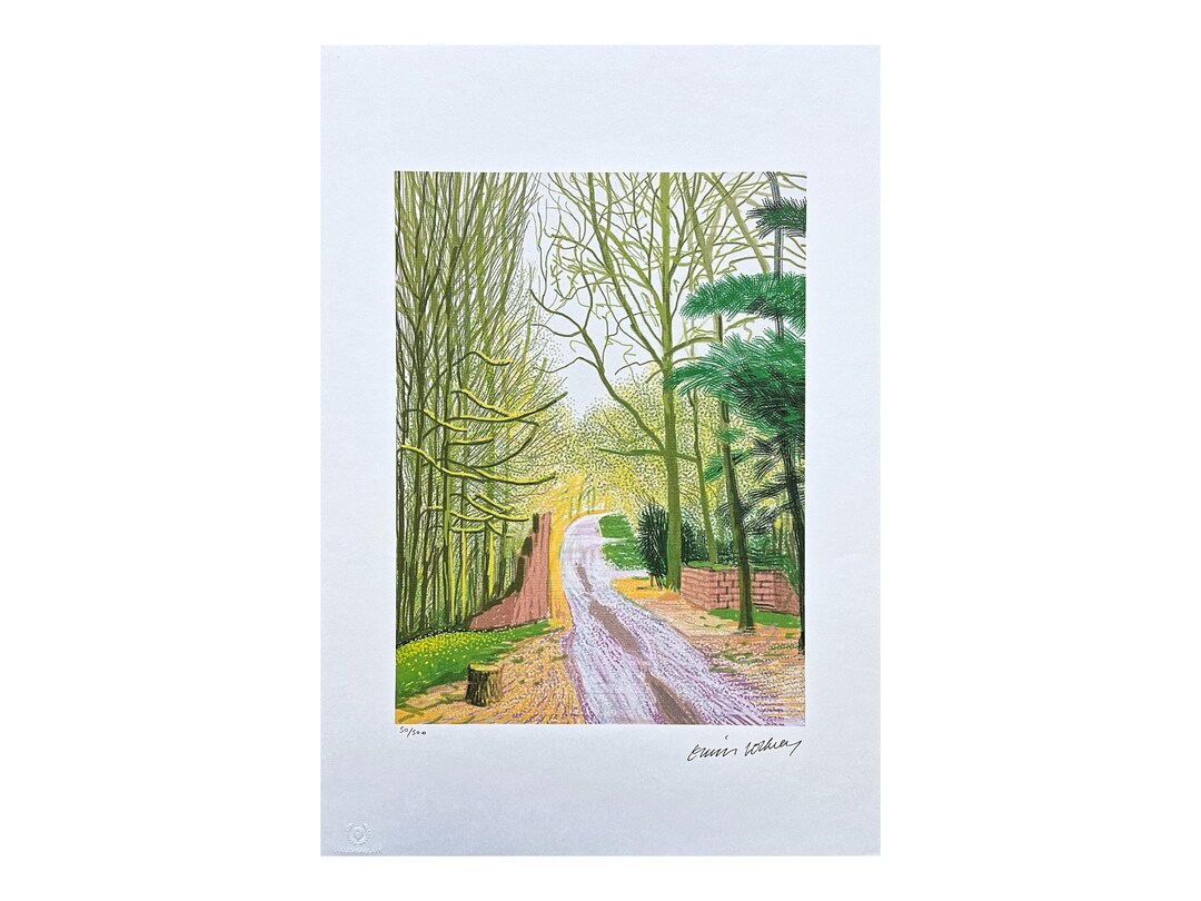 DAVID HOCKNEY - the Arrival of Spring in Woldgate 30th March - Signed ...