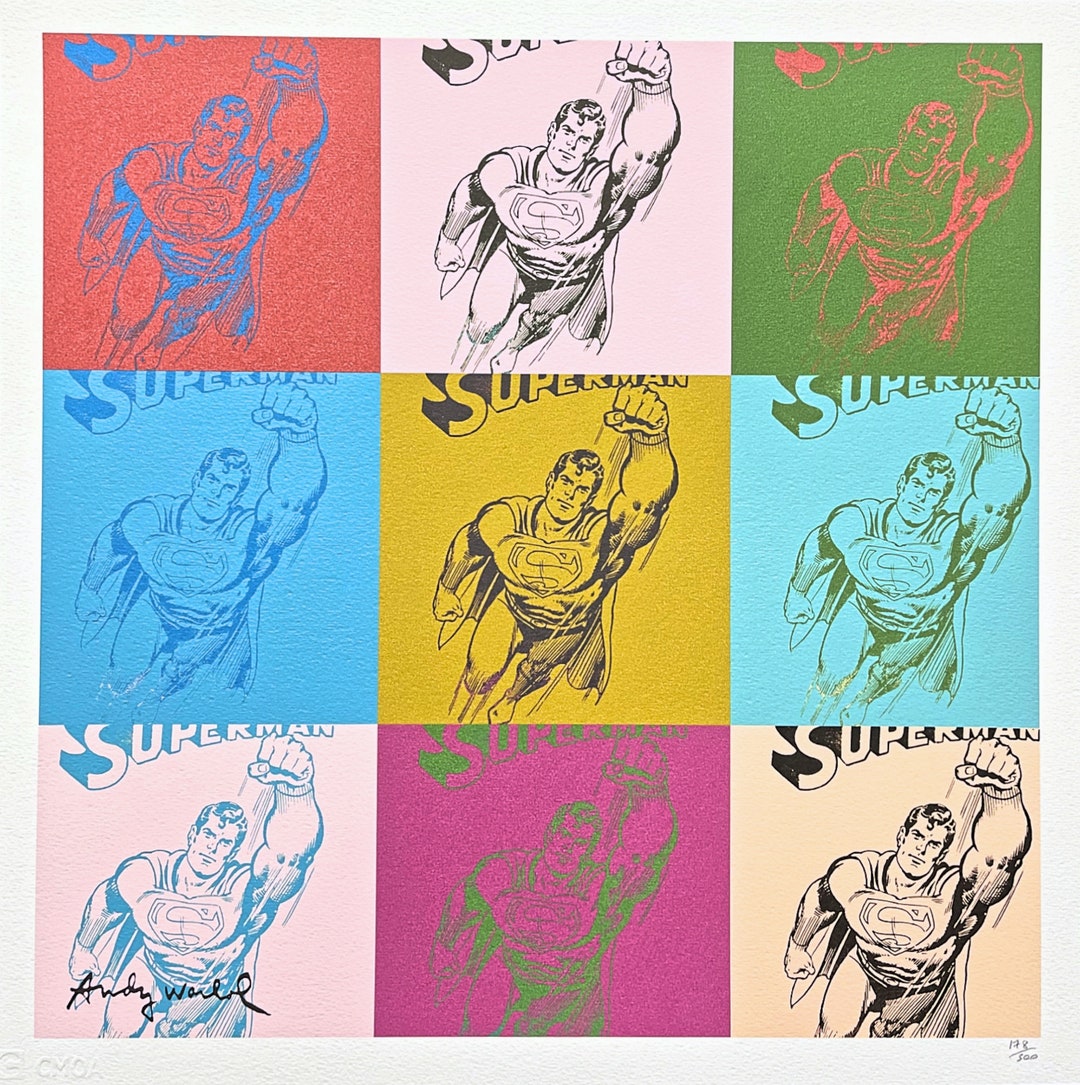 ANDY WARHOL superman Signed Certificate coa - Etsy