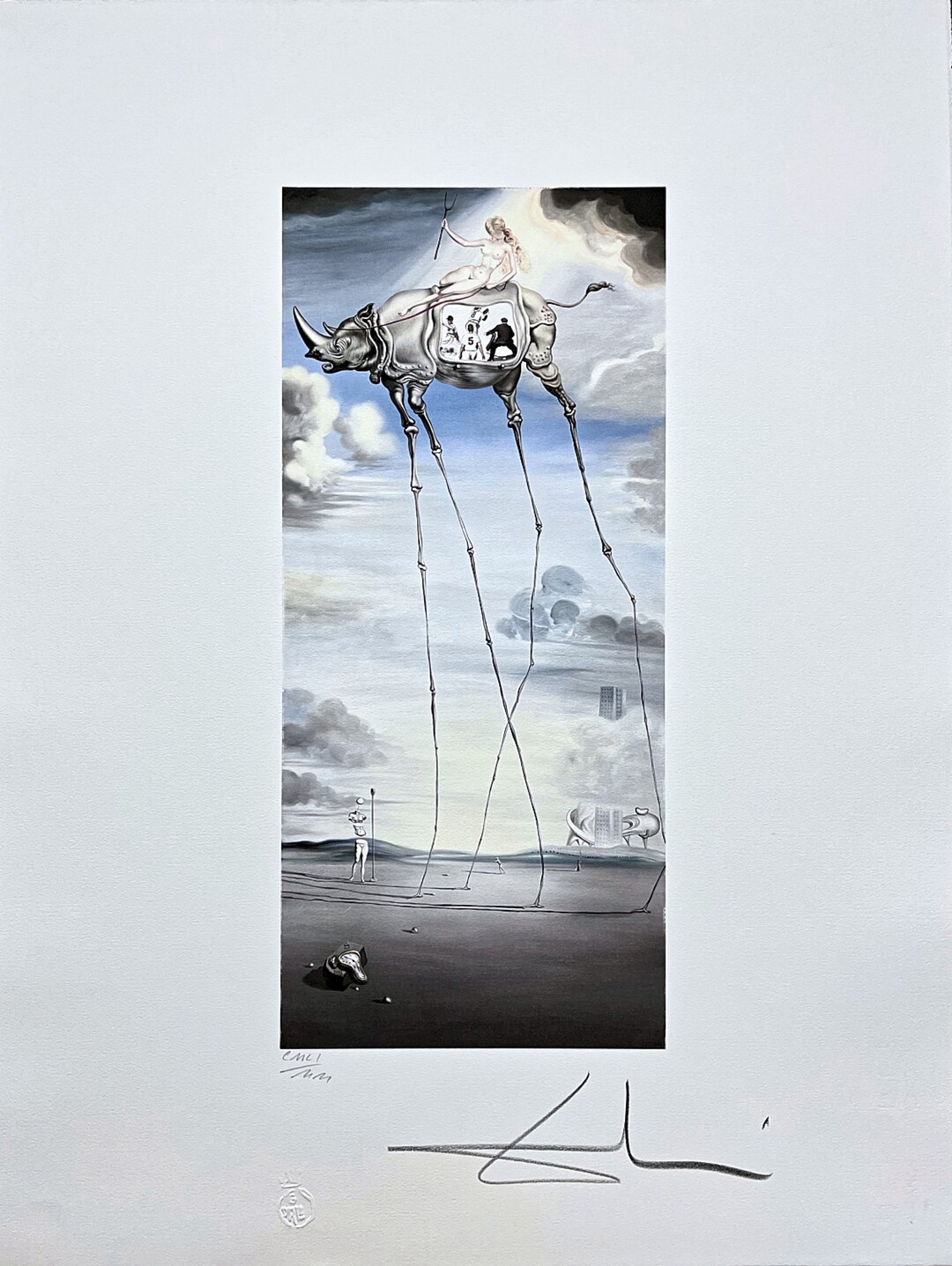 SALVADOR DALÍ Signed, Limited Edition, 50 X 66 Cm, Embossing, Watermark ...