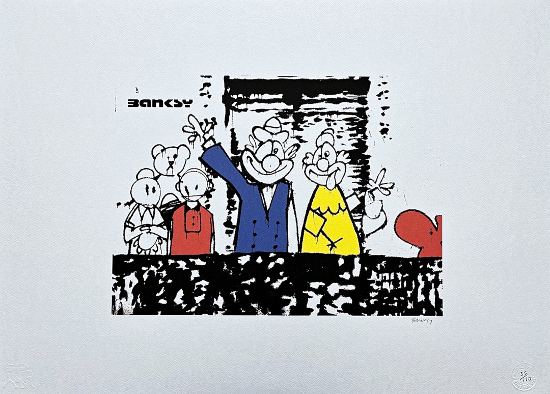 BANKSY royal Family Signed, Certificate, Limited Edition 55/150, 70 X ...