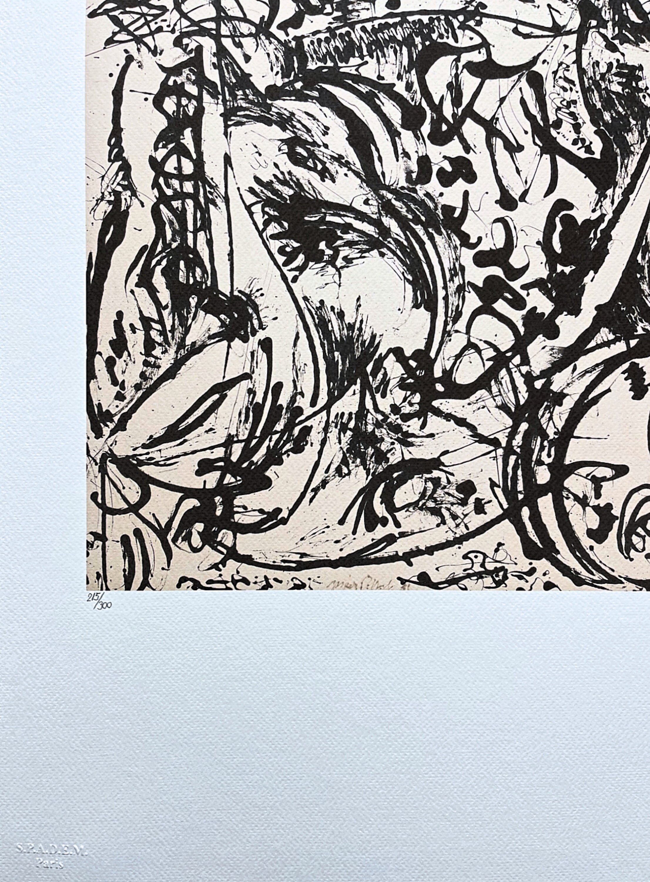 JACKSON POLLOCK after Signed, Certificate, Limited Edition 215/300, 50 ...