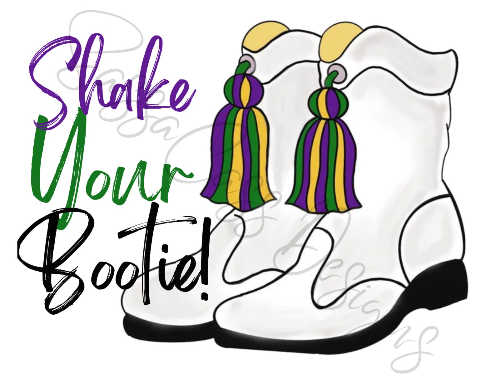 Mardi Gras Booties, Shake Your Bootie, Louisiana, Mardi Gras, PNG, PNG ...