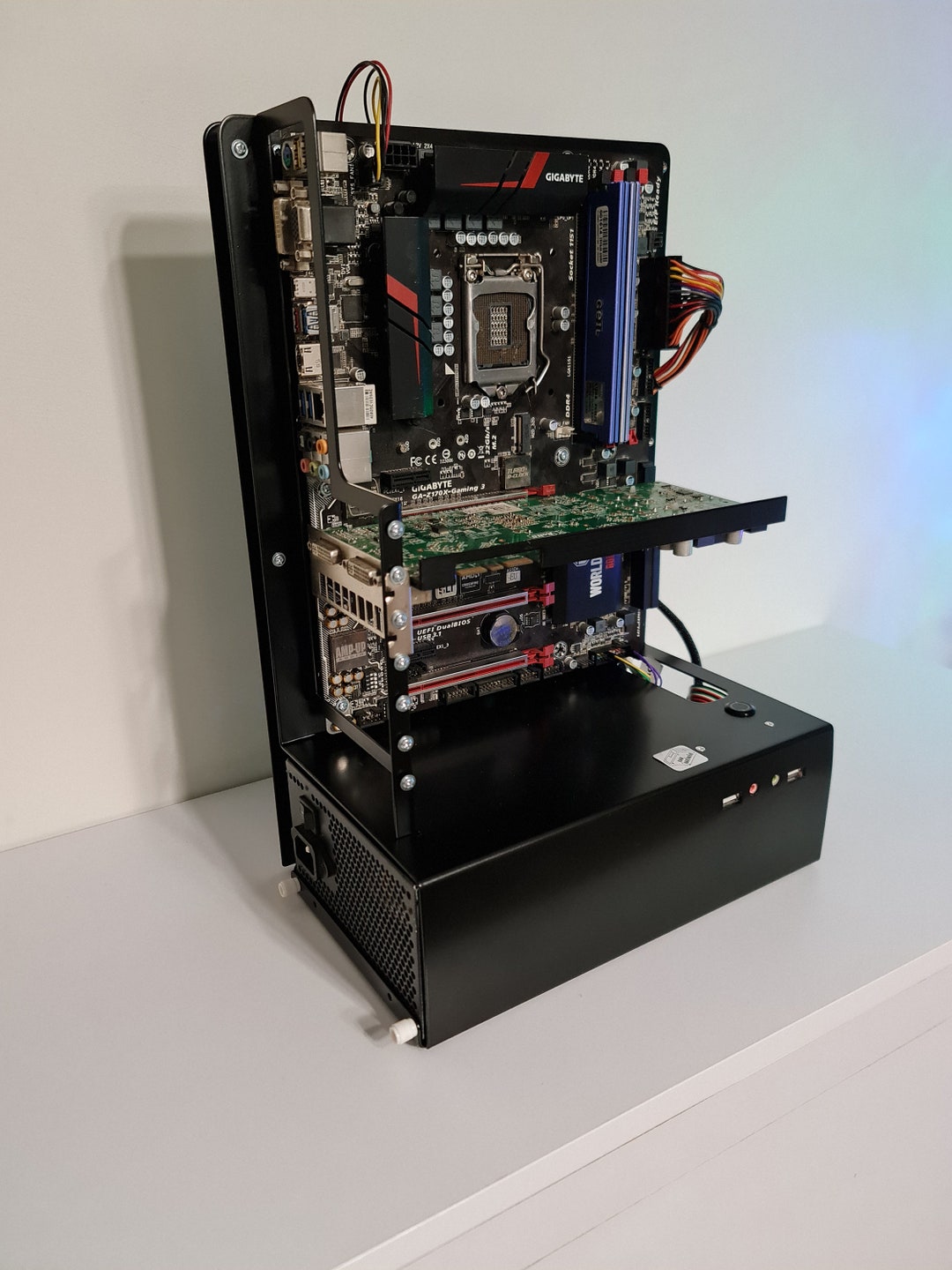 M-CASE 1 PRO V2 ATX Ral / Open Pc Case / Test Bench / Open Pc V Powder ...