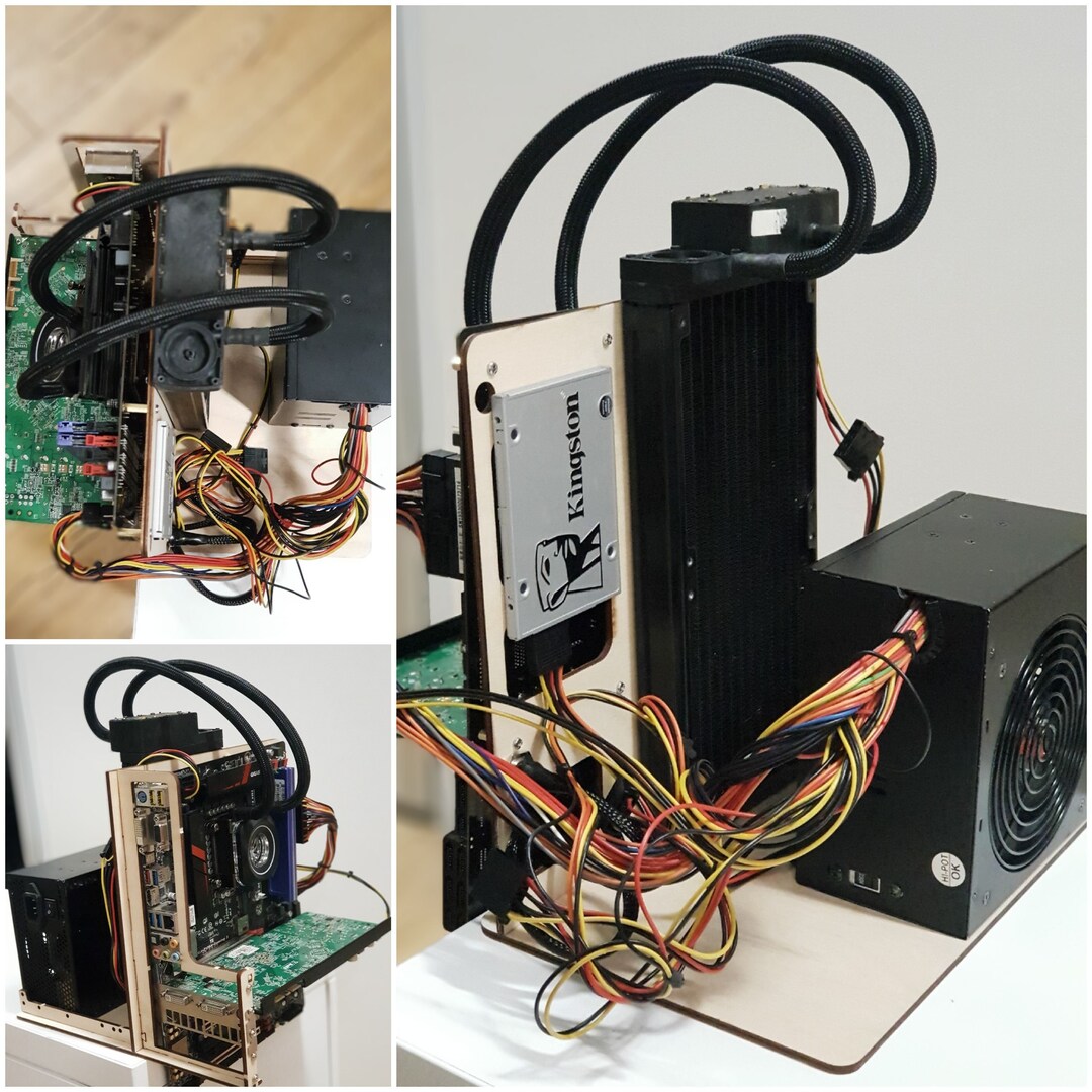 W-CASE 3 Matx / Open Pc Case / Test Bench / Open Pc Matx Wood - Etsy