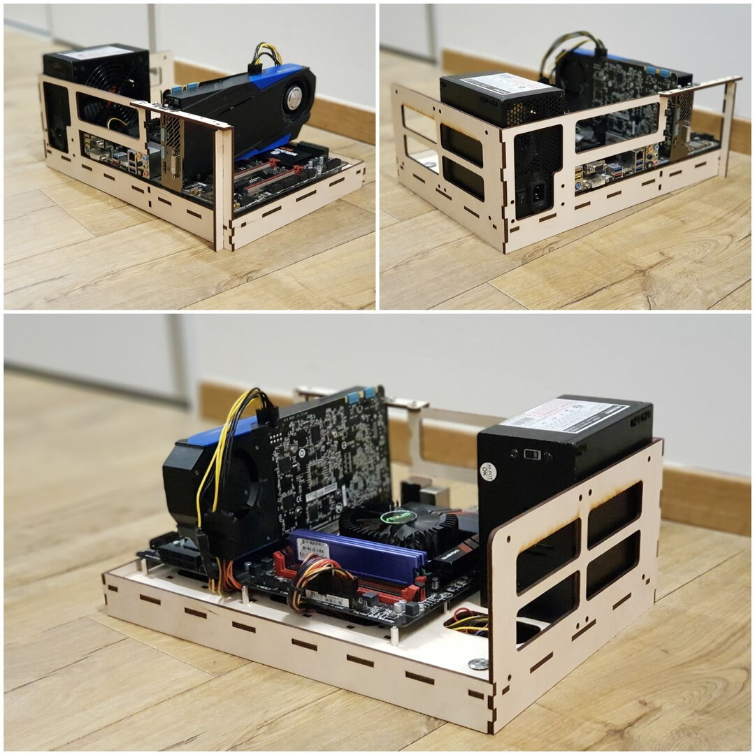 W-CASE 2 ATX / Open Pc Case / Test Bench / Open Pc FLAT Wood - Etsy