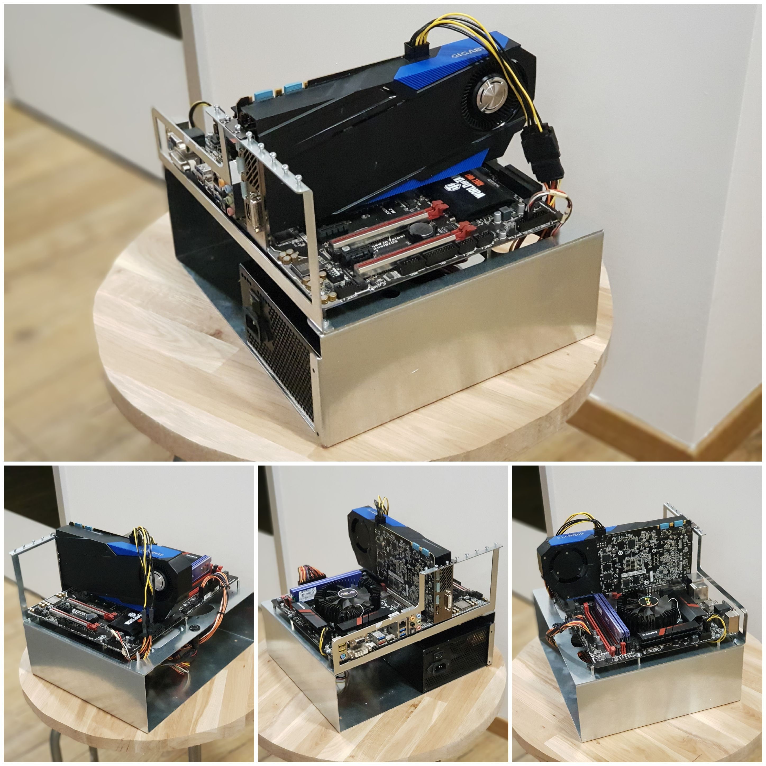 P-CASE 1 ATX RAW / Open Pc Case / Test Bench / Open Pc Horizontal ...