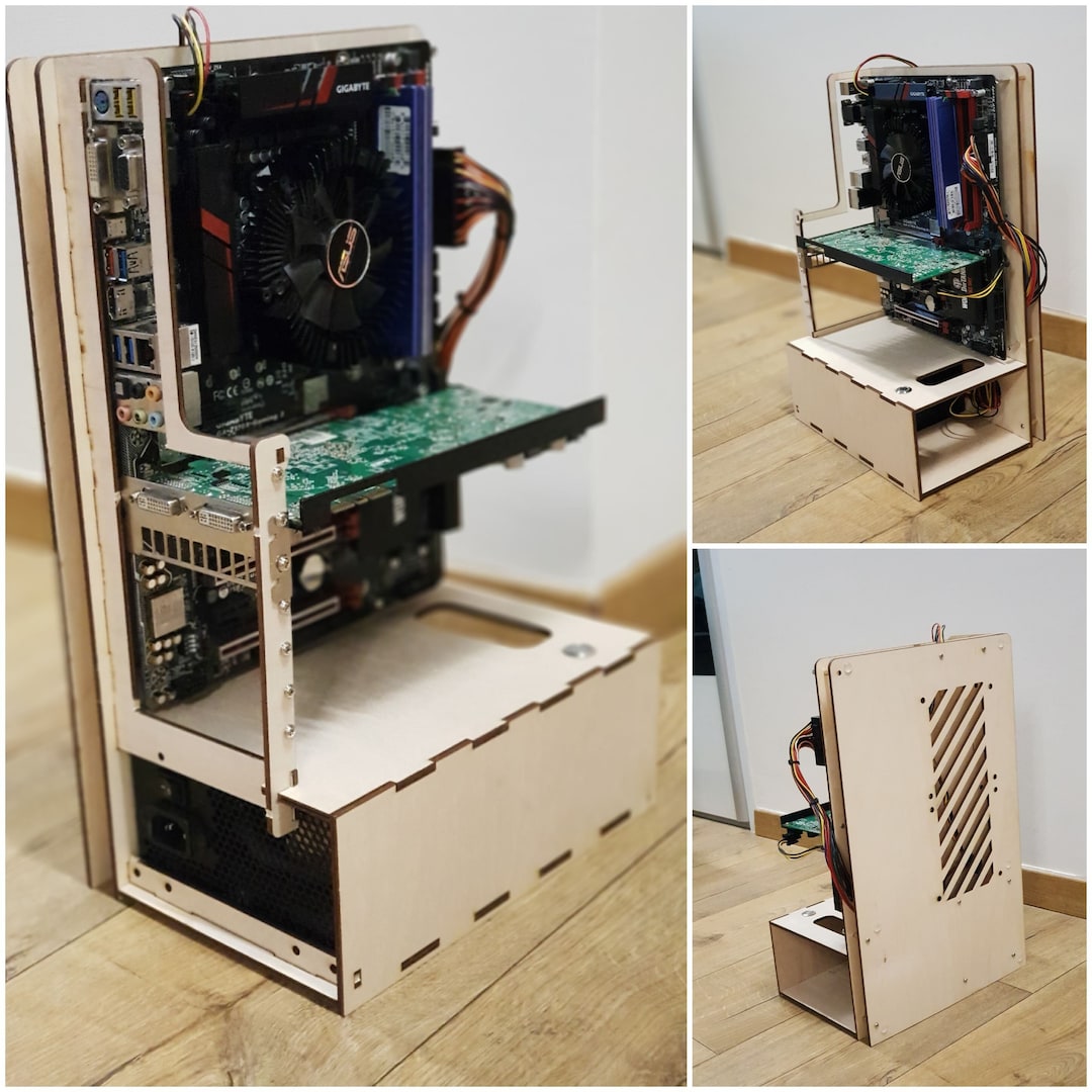 W-CASE 1 ATX or Matx / Open Pc Case / Test Bench / Open PC V Wood - Etsy