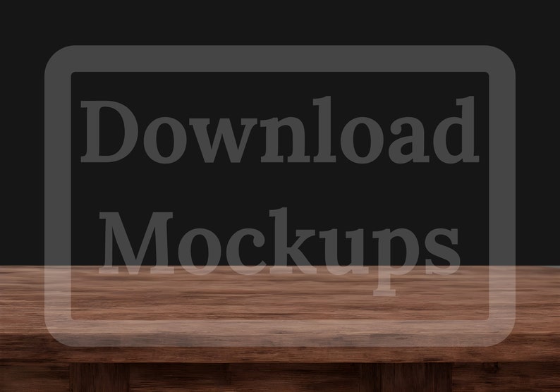 Table Mockup | Customizable Background | Wood Table Transparent ...
