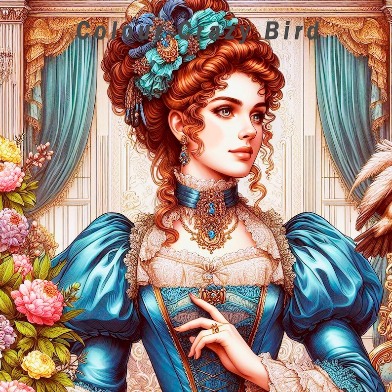 Victorian Ladies Art: AI Generated Images for Crafts (JPEG Download ...