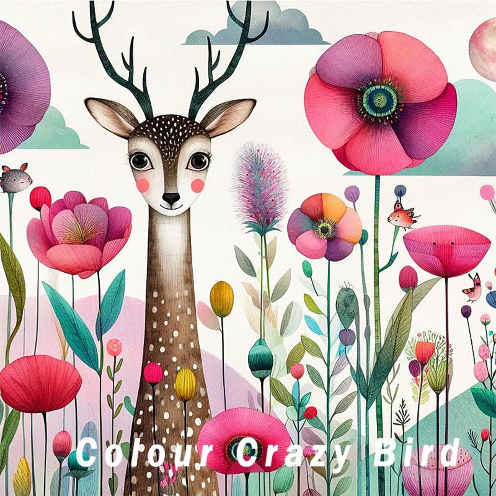 12 Whimsical Quirky Folk Art Papers. - Etsy