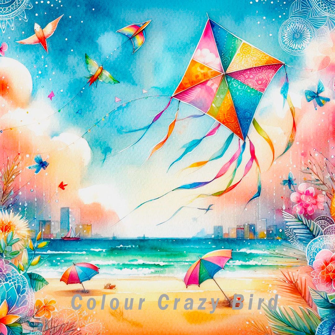 10 Beautiful Flying Kites. - Etsy