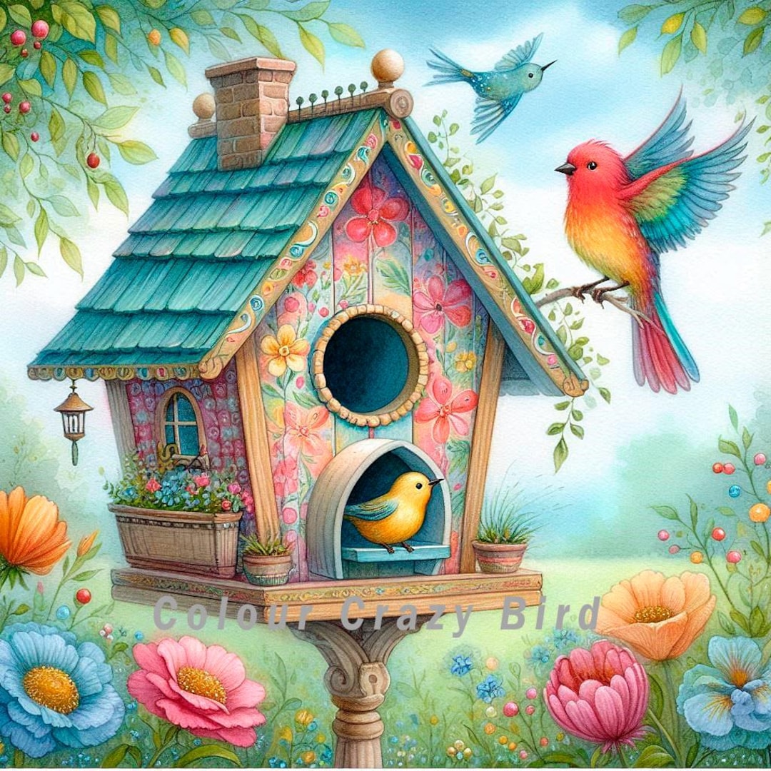Pretty Whimsical Birdhouses. - Etsy