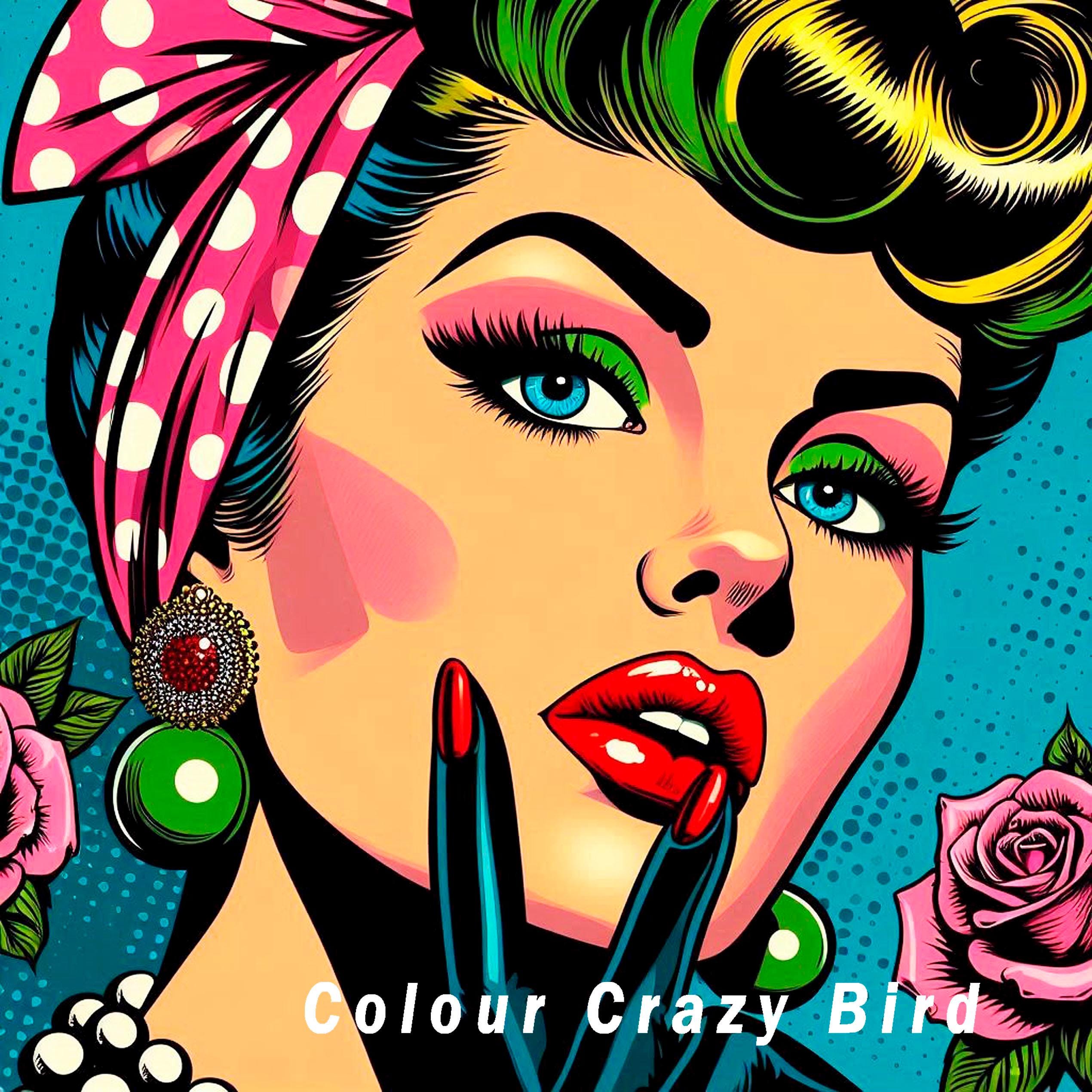 Rockabilly Pop Art/retro Ladies/instant Download/collage/scrapbook ...