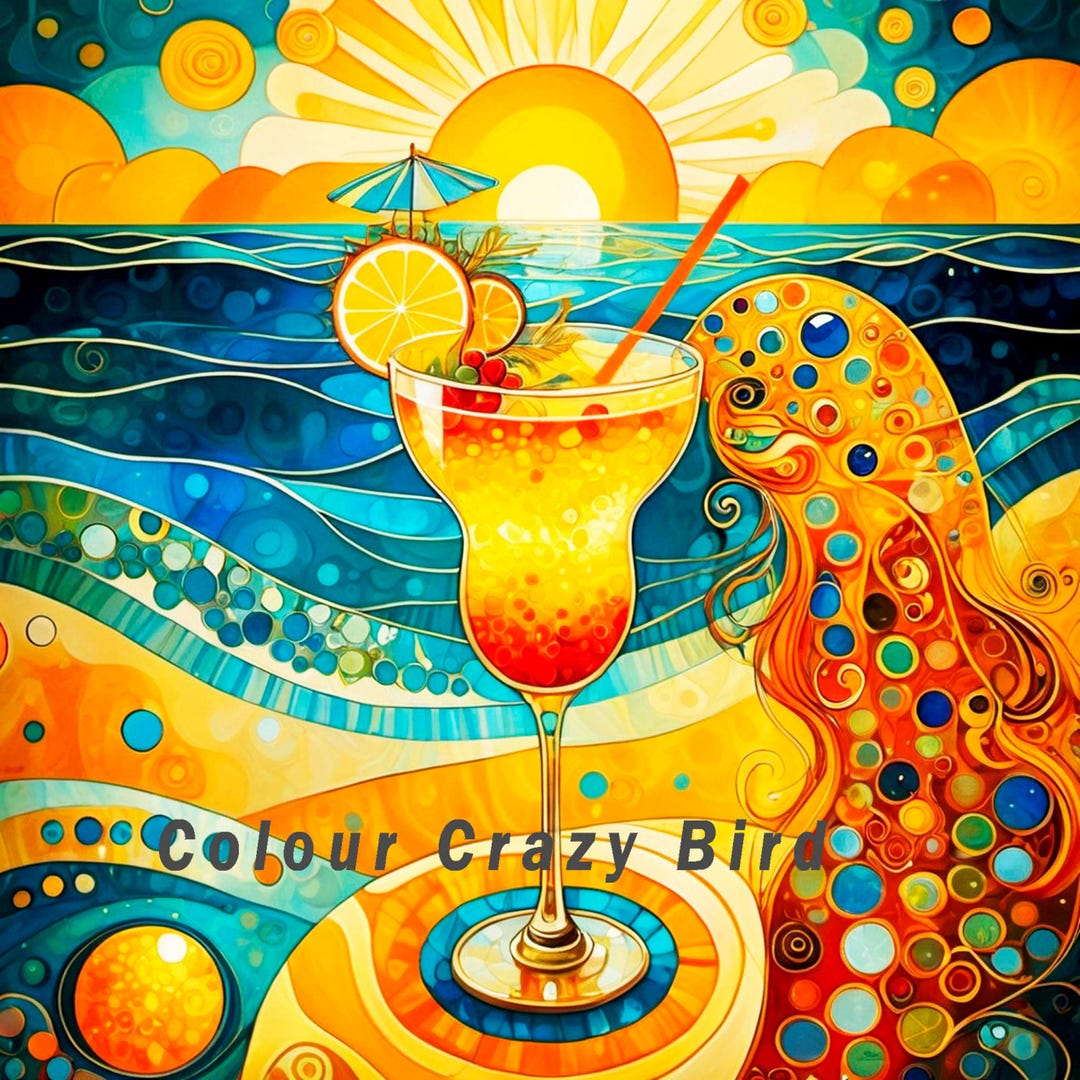 8 Whimsical Sunny Cocktails. - Etsy