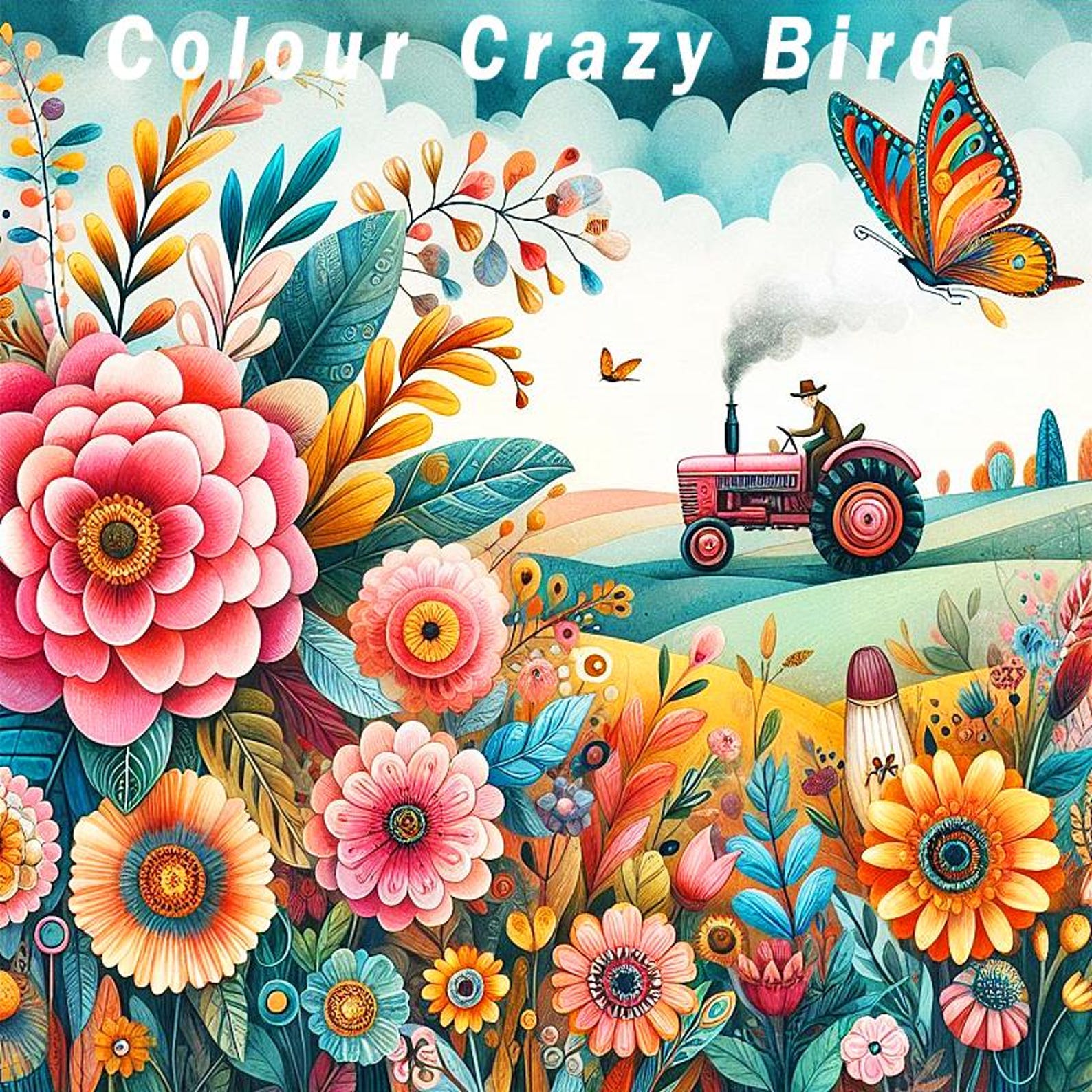 12 Whimsical Quirky Folk Art Papers. - Etsy