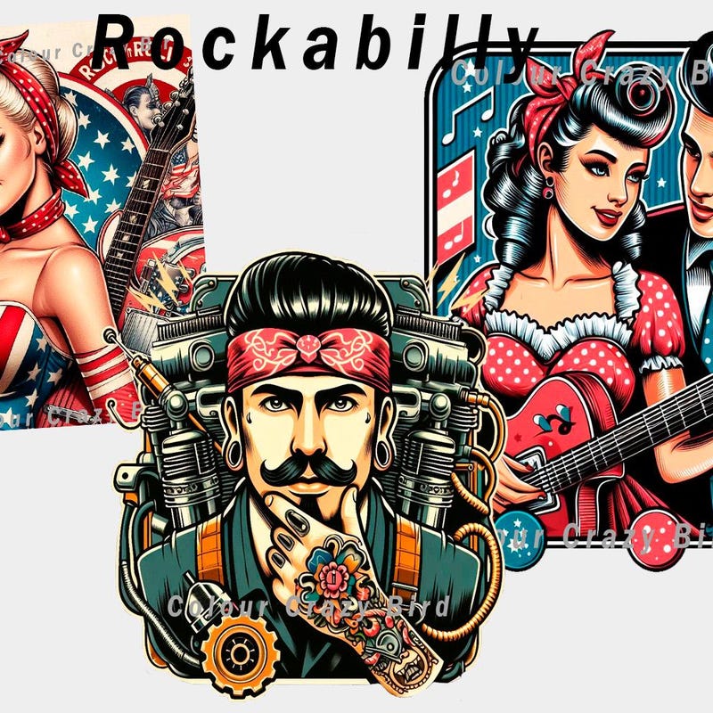 Rockabilly Stickers - Etsy