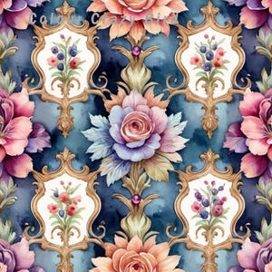 Pretty Seamless French Style Papers. - Etsy